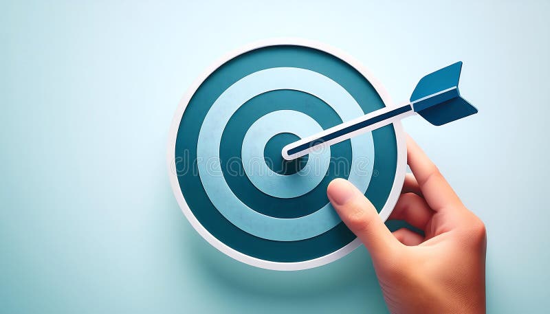 Simple, Flat Icon Depicting a Target, Signifying Goals or Aims Stock ...