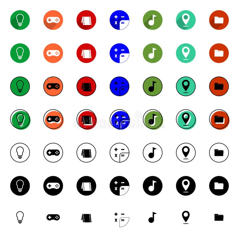 Simple Flat Icon Design for Web Icon Template Stock Vector ...