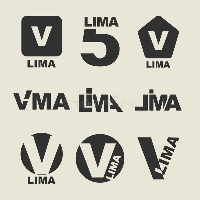 Lima Lettering Stock Illustrations – 143 Lima Lettering Stock ...