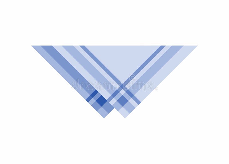 Folded Handkerchief. Simple Flat Illustration. Stock Vector ...