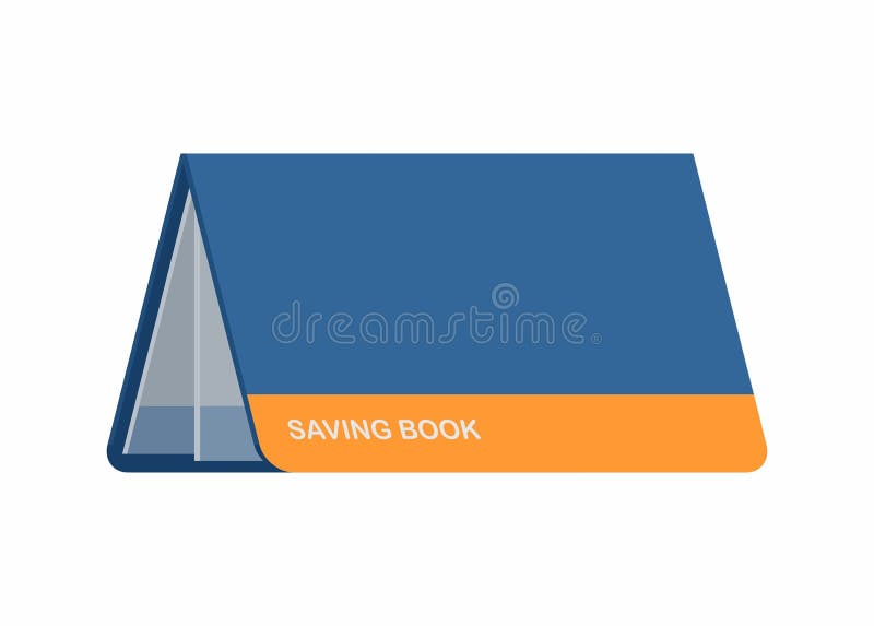 Opened Saving Book. Simple Flat Illustration. Stock Vector ...