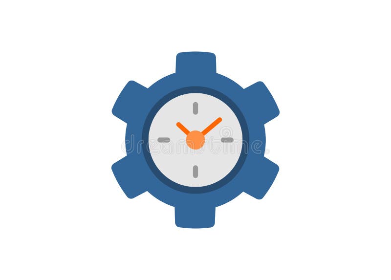 Operational Hour Concept. Simple Flat Illustration. Stock Vector ...