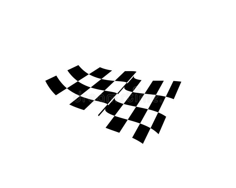 Simple Flat Illustration of Race Flag Stock Vector - Illustration of ...