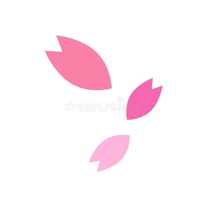 Simple and Flat Illustration of Sakura Stock Vector - Illustration of ...