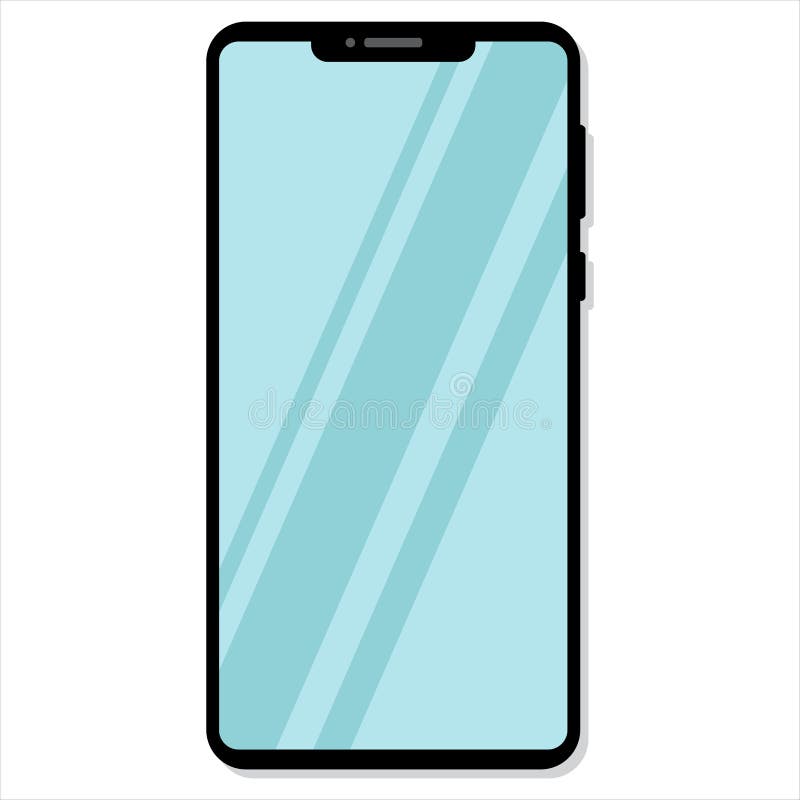 Simple Flat Illustration of Smartphone. Vector Illustration Stock ...
