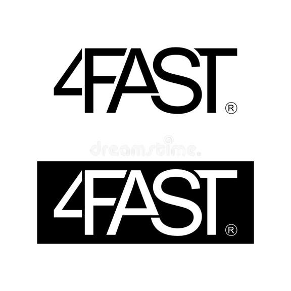 SIMPLE FLAT LOGO 4 FAST VECTOR ILLUSTRATOR Editorial Stock Photo ...