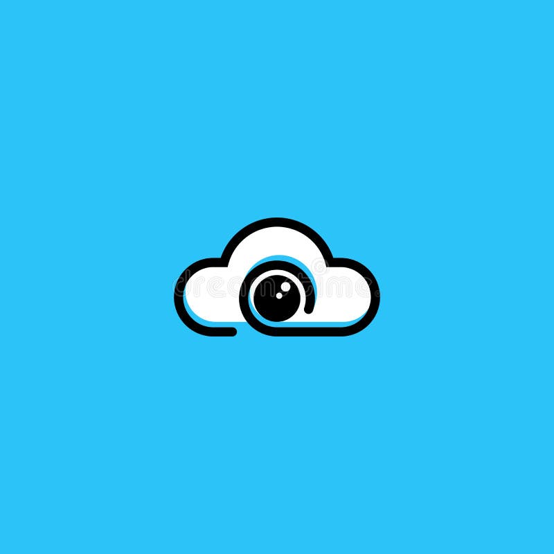 Simple Flat Logo-icon for Photos Cloud Stock Vector - Illustration of ...