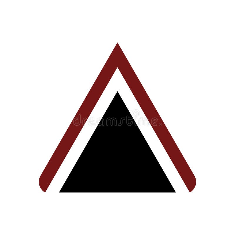 Simple Flat Logo Triangle Shape Icon Geometrical Design Illustration ...