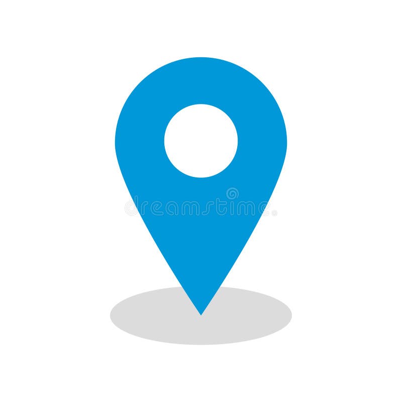 Simple and Flat Map Pin Icon Stock Vector - Illustration of vector ...