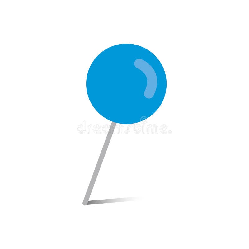 Simple and Flat Map Pin Icon Stock Vector - Illustration of circle ...