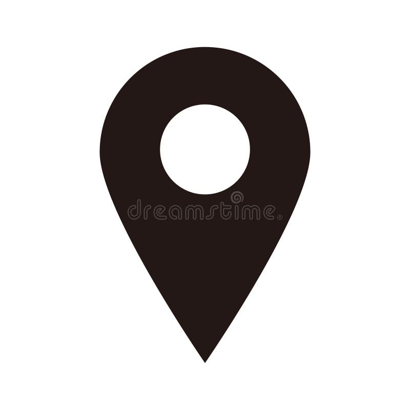 Simple and Flat Map Pin Icon Stock Vector - Illustration of destination ...