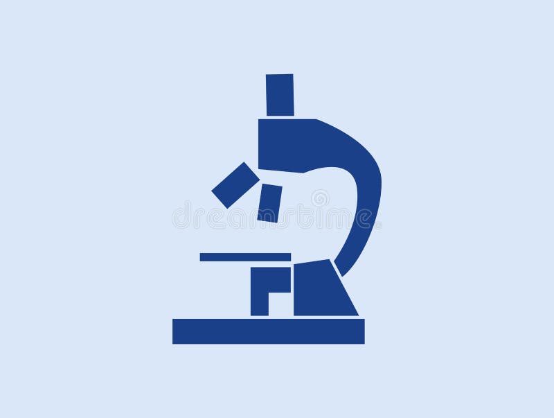 Simple Flat Microscope Icon Vector Stock Vector - Illustration of ...