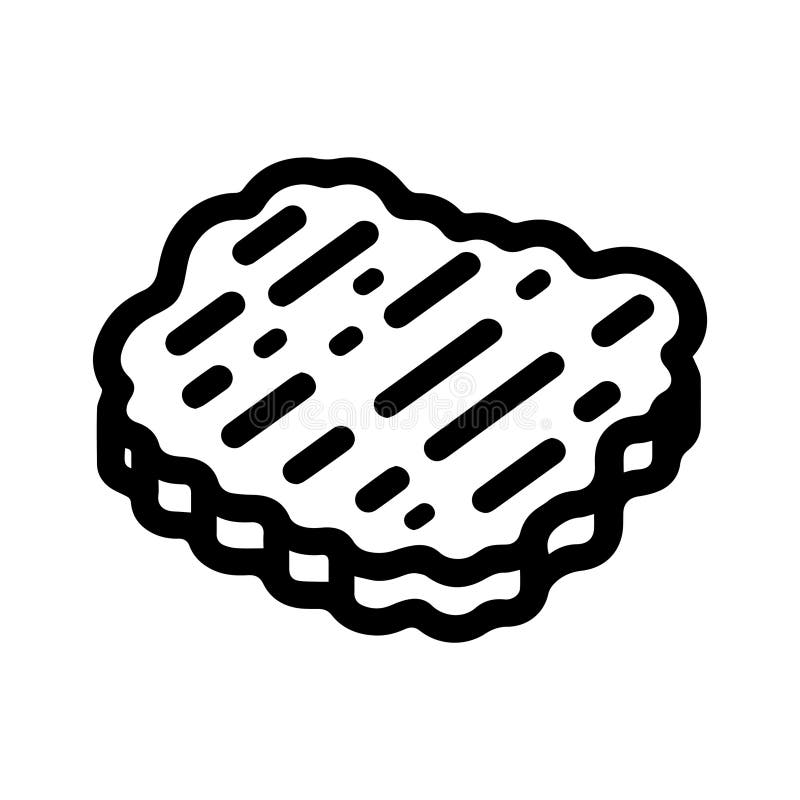 Simple Flat Nuggets Vector Illustration Logo. Stock Vector ...