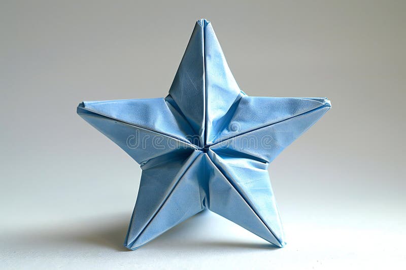 Simple Flat Pastel Blue Origami Star Stock Illustrations – 14 Simple ...