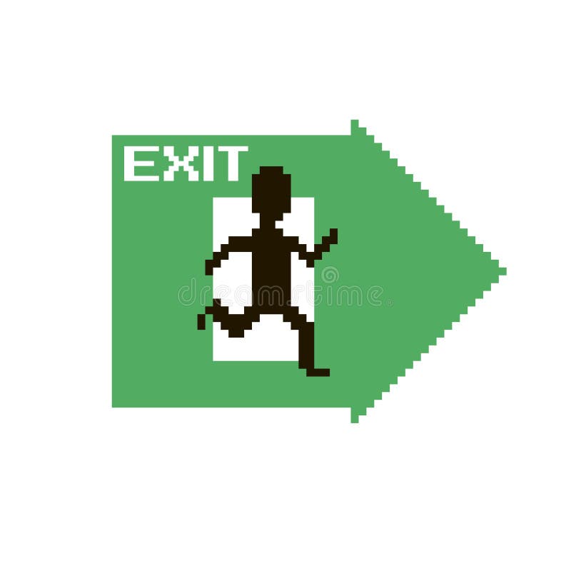 Simple Flat Pixel Art Illustration Of Open Cardboard Box With Text Box ...