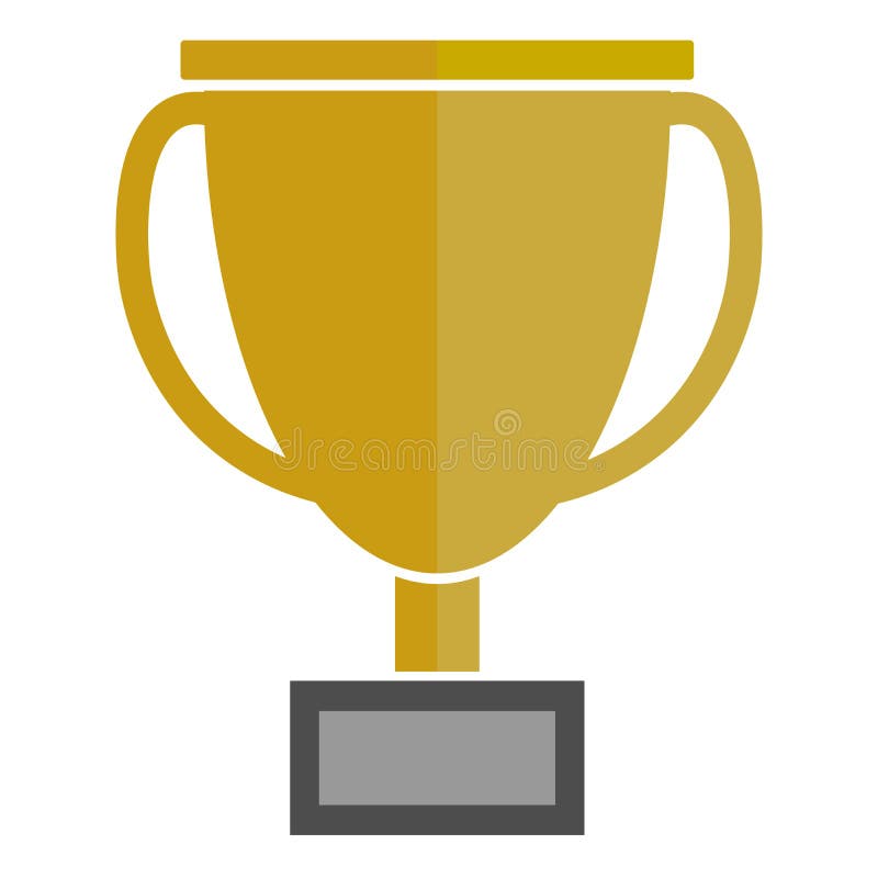 Simple Flat Prize Cup or Trophy Illustration Stock Vector ...