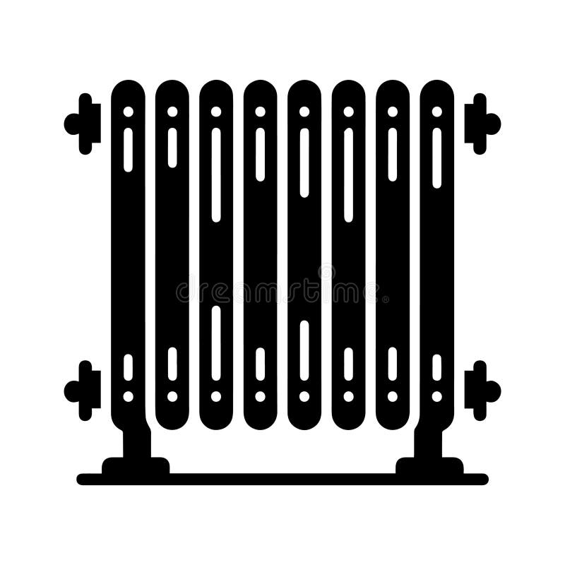 Simple Flat Radiator Illustration for Logo and Design Use. Stock Vector ...