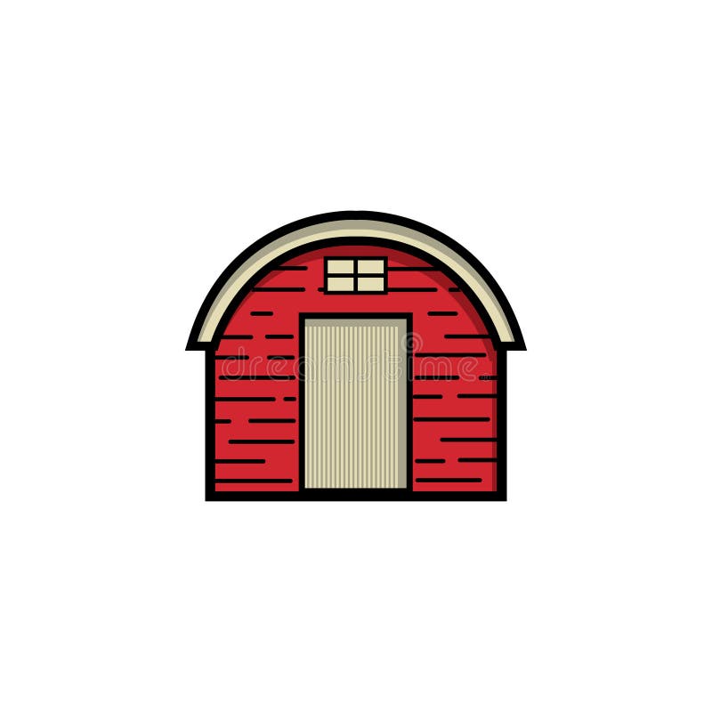 Simple Flat Red Barn Vector Illustration Stock Illustrations – 162 ...