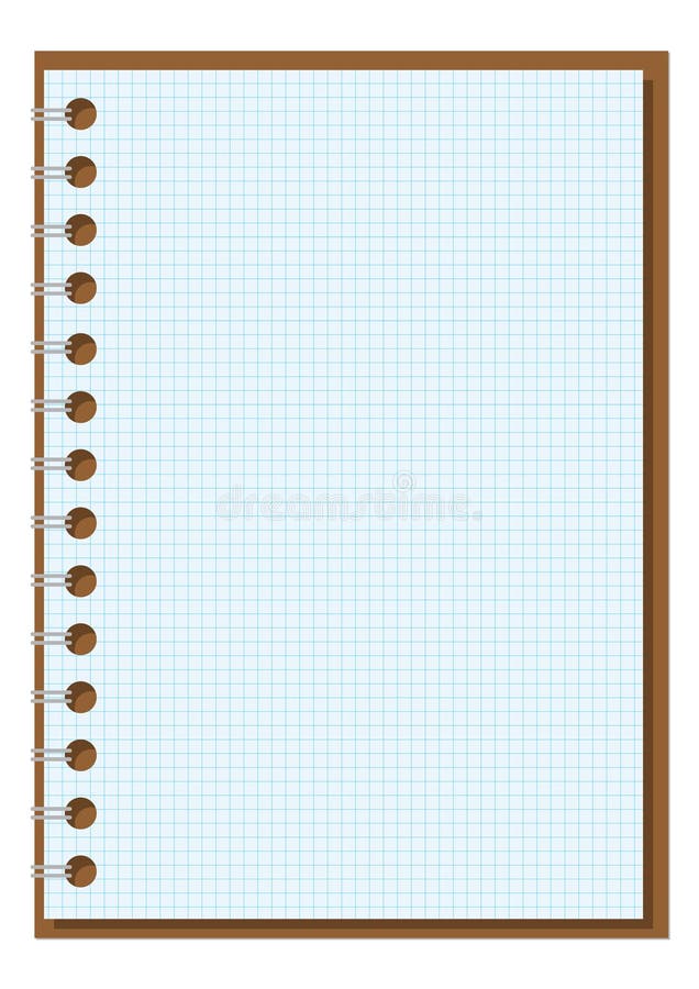 Simple and Flat Ring Notebook Stock Illustration - Illustration of ...