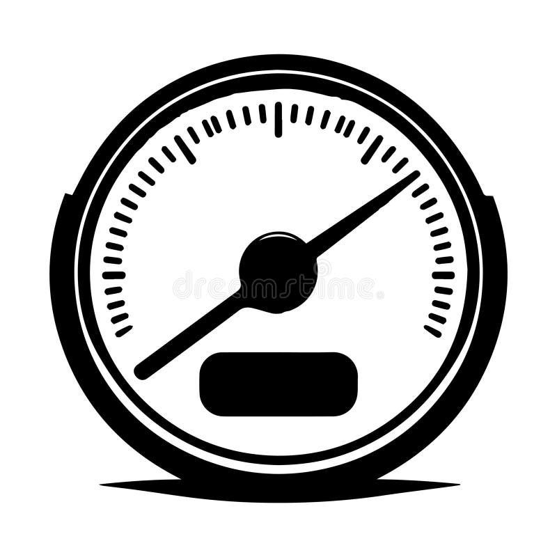 Simple Flat Speedometer Illustration for Logo and Design Use. Stock ...