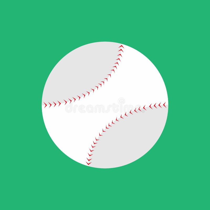 Simple Flat Style Baseball Vector Illustration Graphic Stock Vector ...