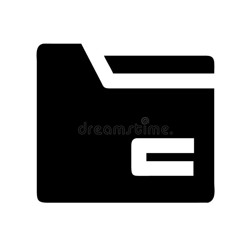Folder Icon Vector Graphic Flat Style Stock Illustration - Illustration ...