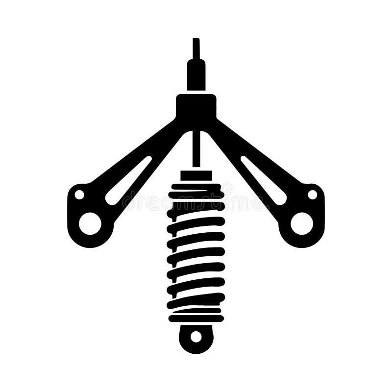 Simple Flat Suspension Vector for Logo and Illustration Design. Stock ...