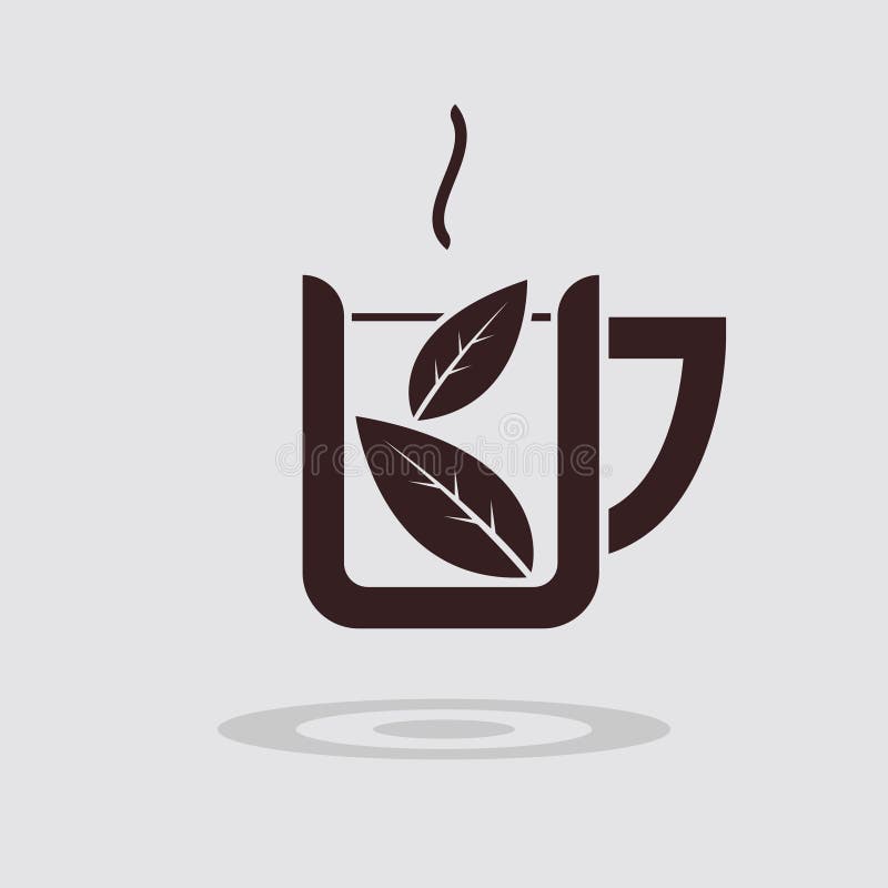 Simple flat tea cup icon stock illustration. Illustration of icon ...