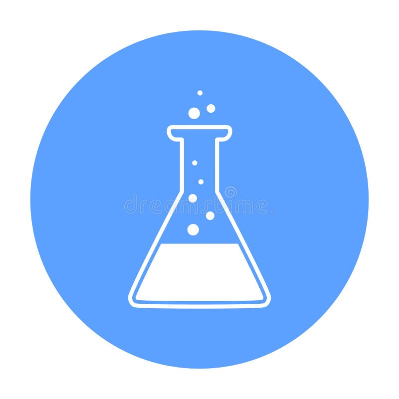 Simple Test Tube and Flask Line Icon. Symbol and Sign Vector ...