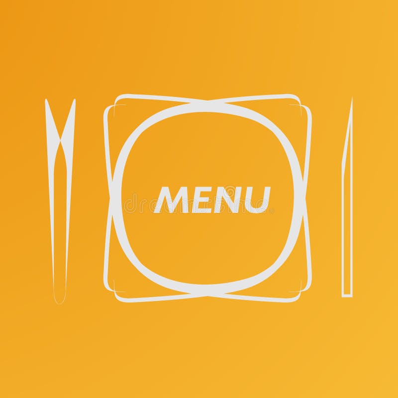 Simple Flat Vector Cover Cafe Menu Eps Stock Vector - Illustration of ...