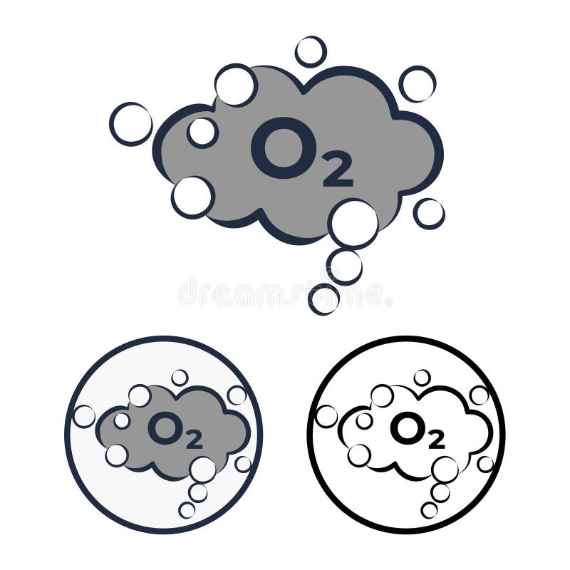 Simple Flat Vector Oxygen Clipart Stock Vector - Illustration of life ...