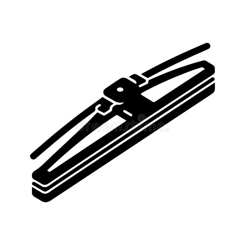Simple Flat Windshield Wipers Illustration for Logo and Design Use ...