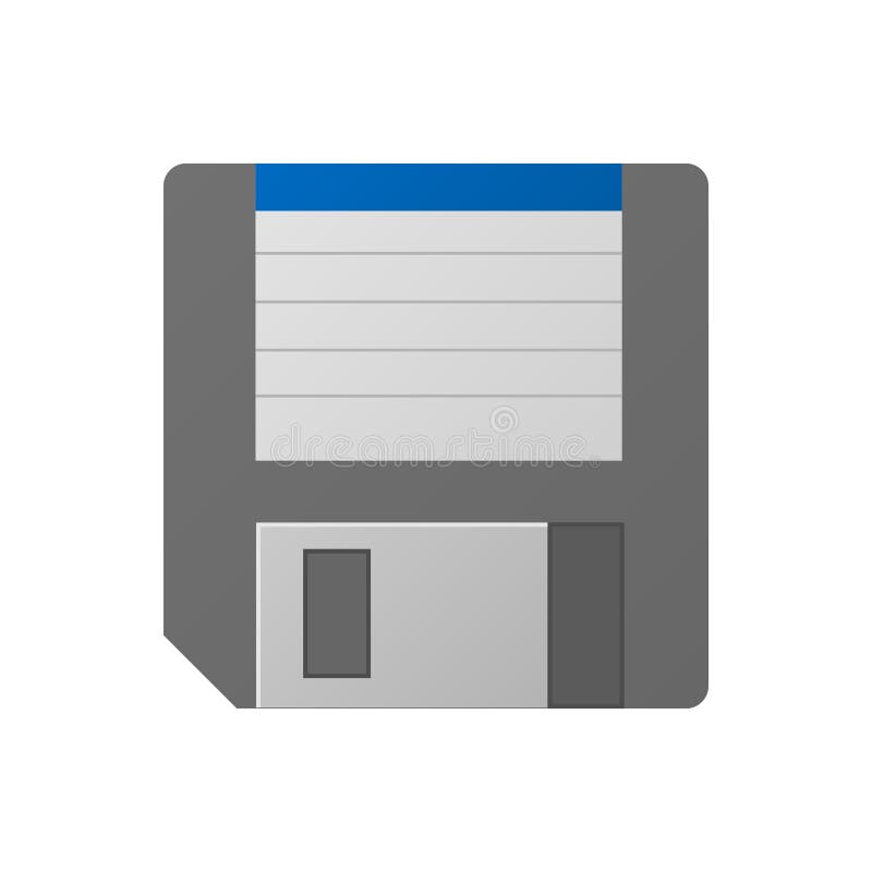 Simple Floppy Disk Icon for Personal Computer or System Unit Stock ...