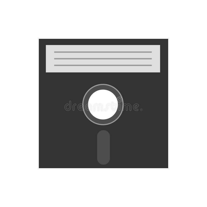Simple Floppy Disk Icon for Personal Computer or System Unit Stock ...