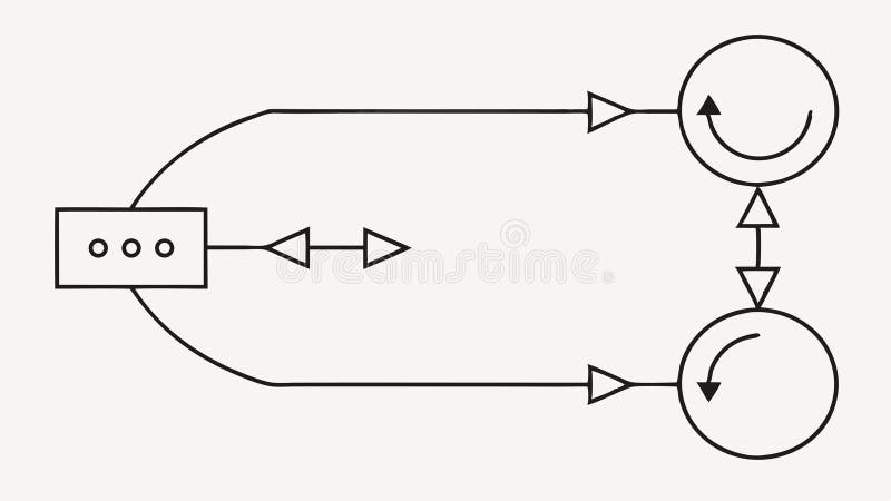 A Simple Flowchart Diagram Illustrating A Feedback Or Iteration Loop Vector Design Generative