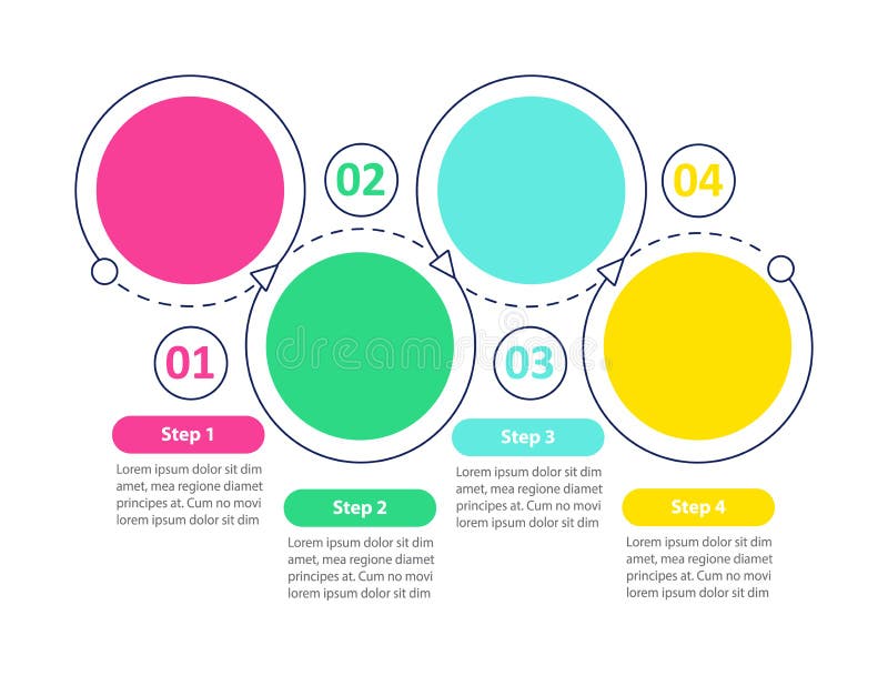 Simple Flowchart Vector Infographic Template with Empty Circles Stock ... Simple Flowchart Vector Infographic Template with Empty Circles Stock ...