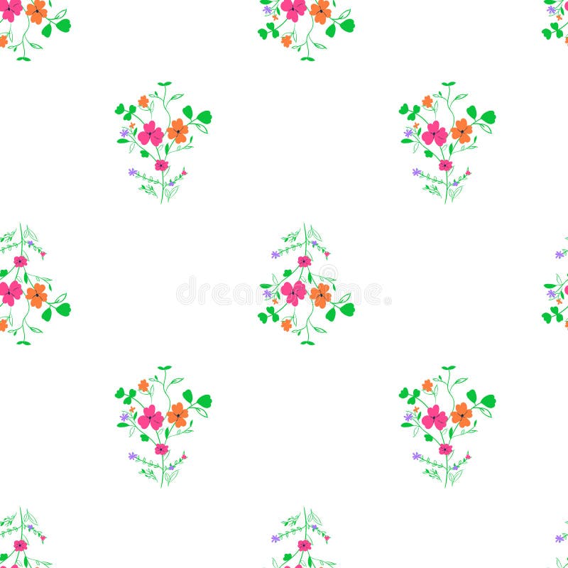 Flowered Tileable Pattern Stock Illustrations – 26 Flowered Tileable ...