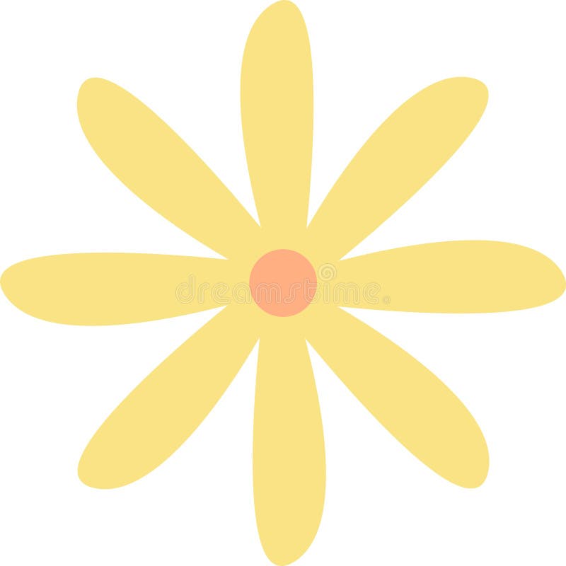 Simple Flower Icon stock vector. Illustration of black - 365065950