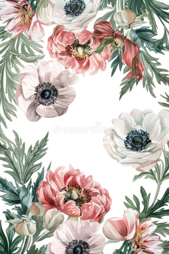 Simple Flower Pattern on White Background. Suitable for Various Design ...