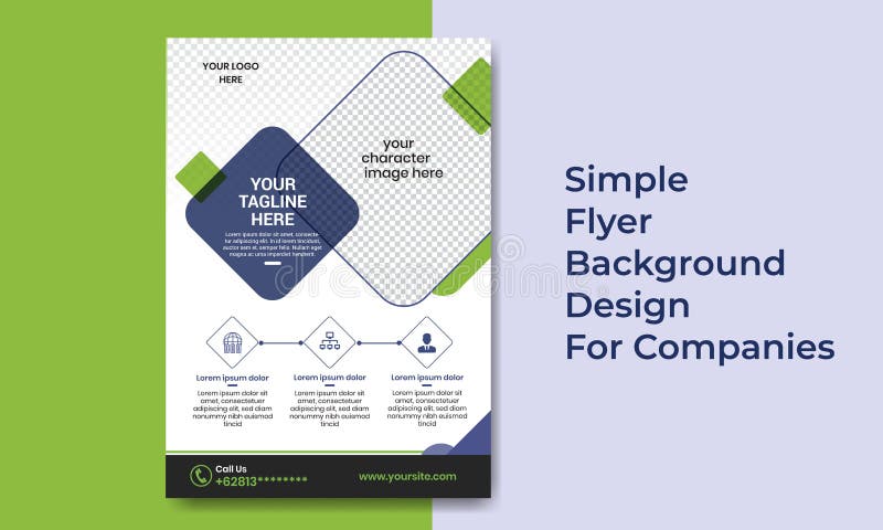 Simple Flyer Background Design for Companies_01 Stock Vector ...