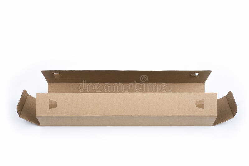 Simple Foldable Box for Packaging on a White Stock Image - Image of ...