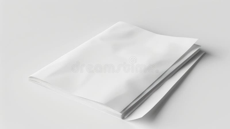 A Simple Folded Piece of Paper on a White Background. Suitable for ...