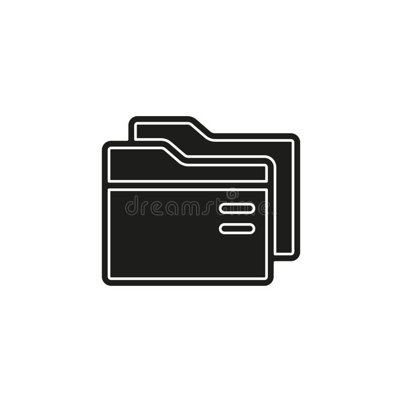Simple Folder Vector Icon stock illustration. Illustration of office ...