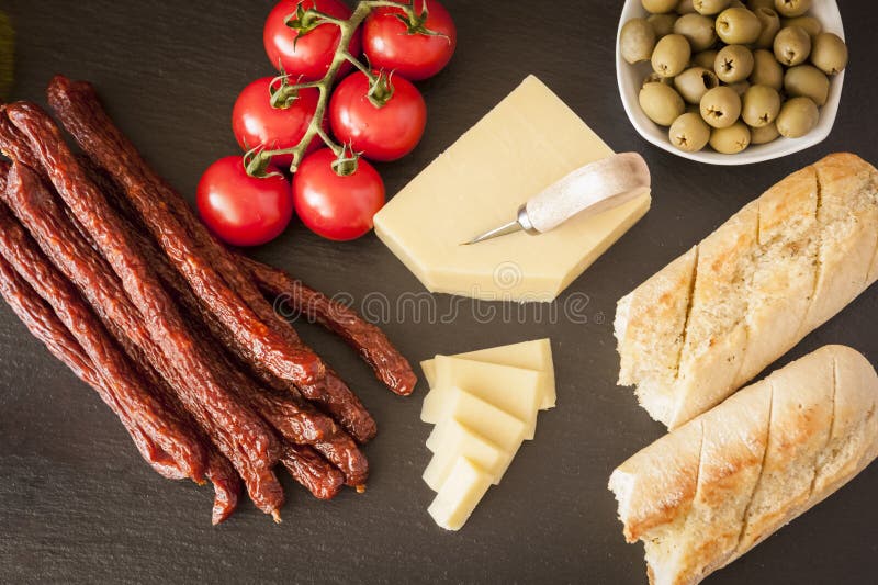 Simple food stock photo. Image of olives, beef, food - 57456822