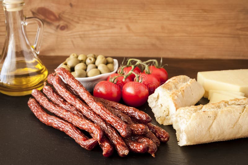Simple food stock photo. Image of fuet, fresh, meat, kabanos - 59123690
