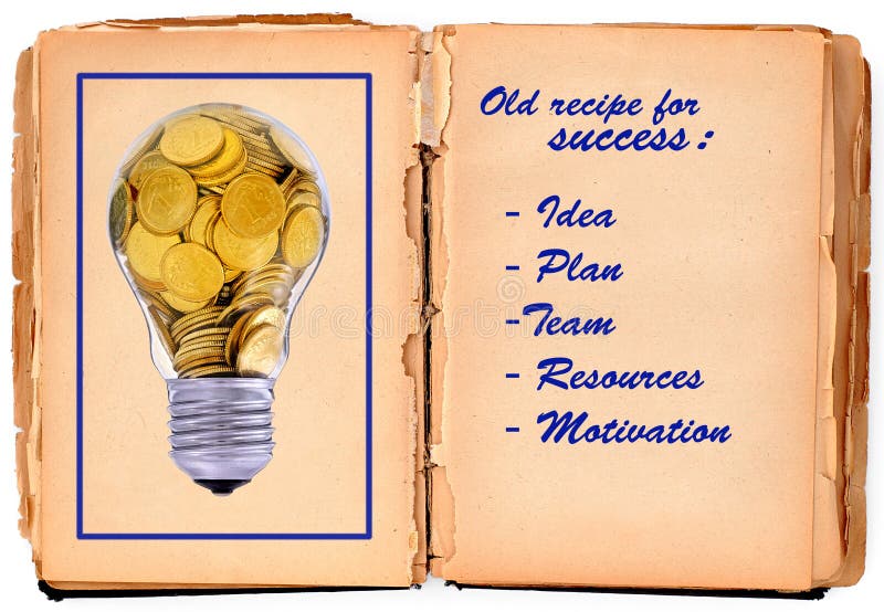 Simple formula for success stock illustration. Illustration of business ...