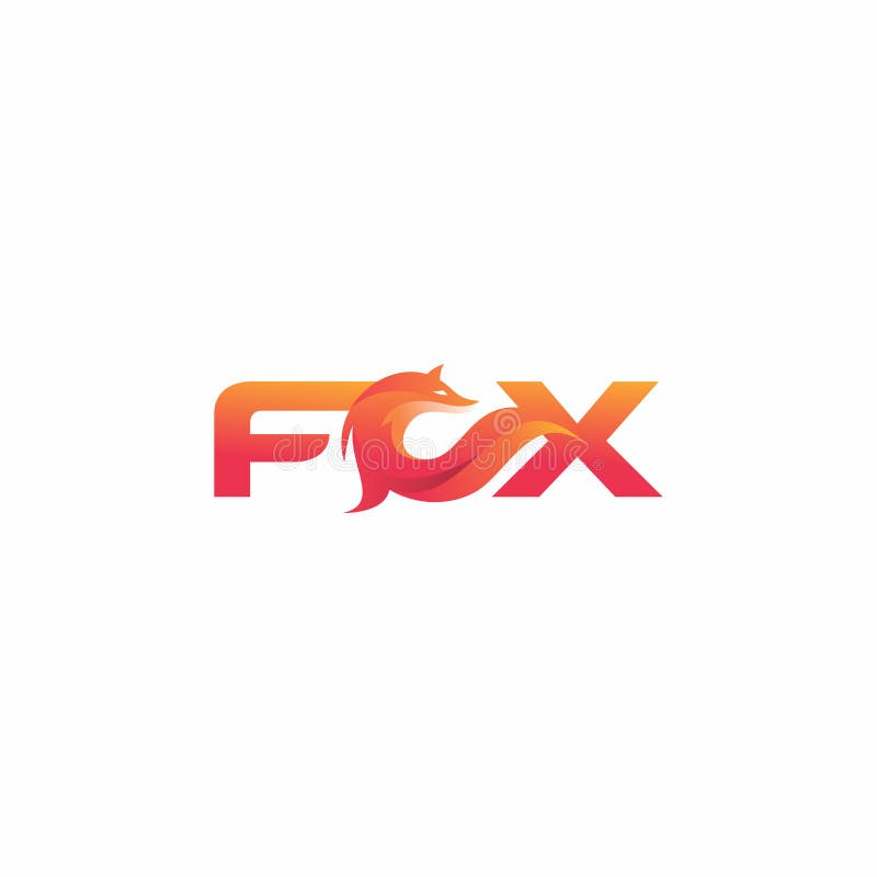 Simple Fox Creative Logo Design. Fox Logo Stock Vector - Illustration ...