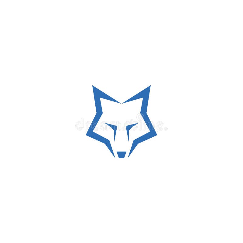Simple Fox Head Logo Design Stock Vector - Illustration of icon, head ...