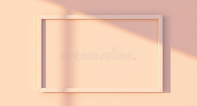 Simple Frame on the Pink Background Stock Photo - Image of frame ...
