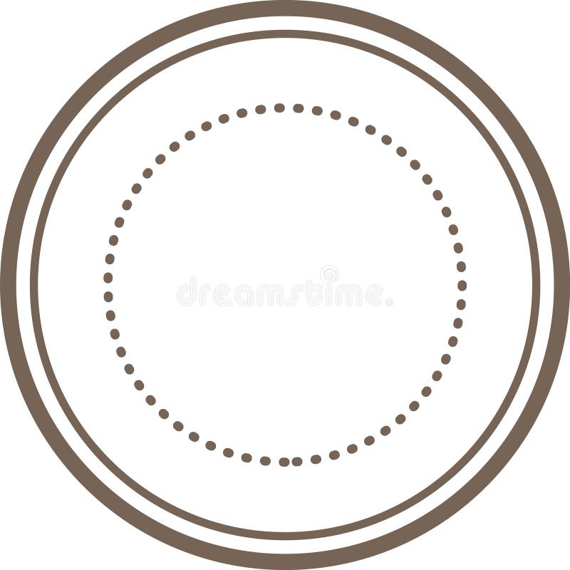 Circular Frame Border Badge Stock Vector - Illustration of pattern ...